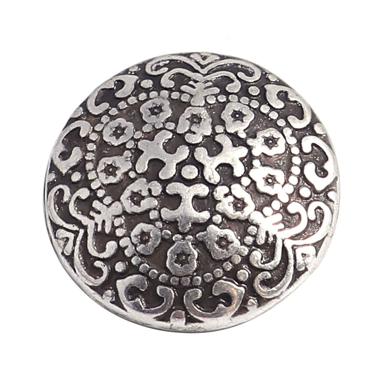 8seasons. Zinc Based Alloy Sewing Shank Buttons Single Hole Round ...